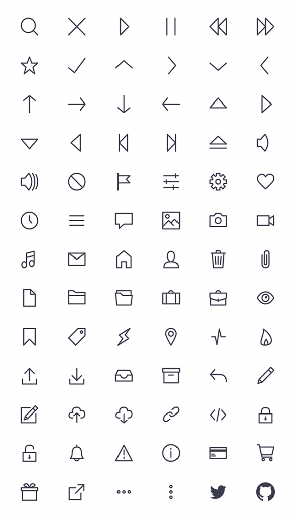Bytesize: A style-controlled SVG icon set - Freebiesbug