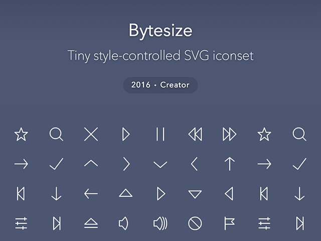 Bytesize: A style-controlled SVG icon set - Freebiesbug Bytesize: A style-controlled SVG icon set - Freebiesbug