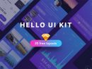 Hello: A free UI kit sample for Sketch - Freebiesbug