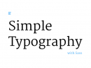 Simple Typography: Sass boilerplate for beautiful typography - Freebiesbug