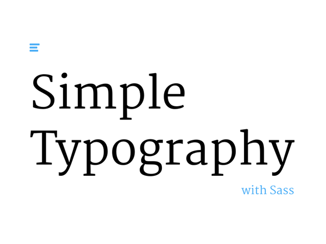 Simple Typography: Sass boilerplate for beautiful typography - Freebiesbug