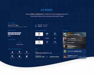 Playstation app redesign - Free Sketch UI kit - Freebiesbug