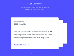 Responsive slider with in SCSS - Freebiesbug