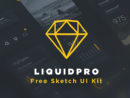 LiquidPro UI kit for Sketch - Freebiesbug