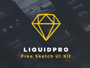 LiquidPro UI kit for Sketch - Freebiesbug