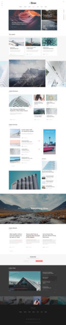 The Siren: One-page blog/magazine design concept - Freebiesbug