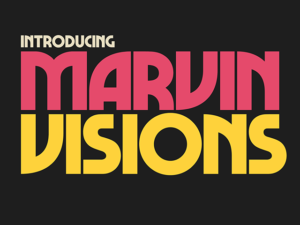 Marvin Visions: A free, bold, uppercase font - Freebiesbug