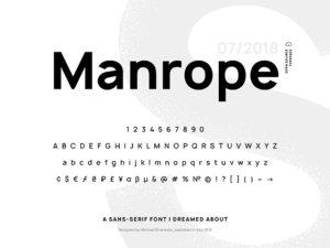 Manrope: A modern, geometric sans-serif typeface - Freebiesbug