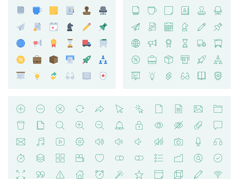 Essentials icon pack, from InVision - Freebiesbug