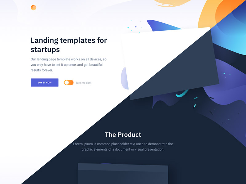 Switch: Day & Night HTML template - Freebiesbug