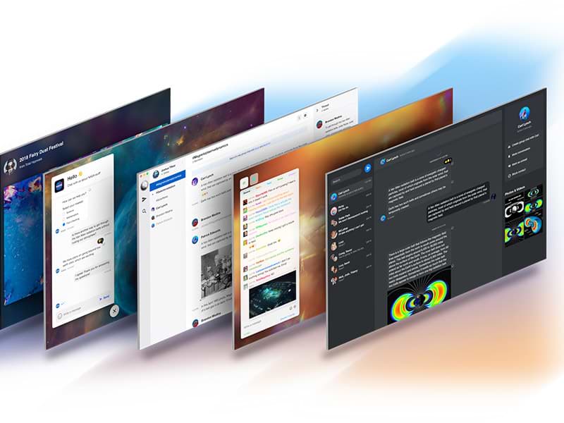 Chat UI kit for Sketch - Freebiesbug