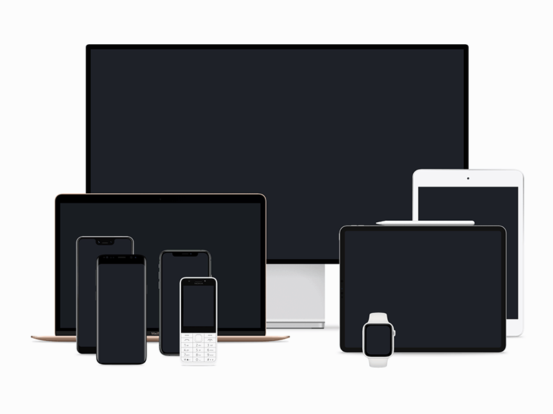 Devices: Sketch mockups of popular devices - Freebiesbug