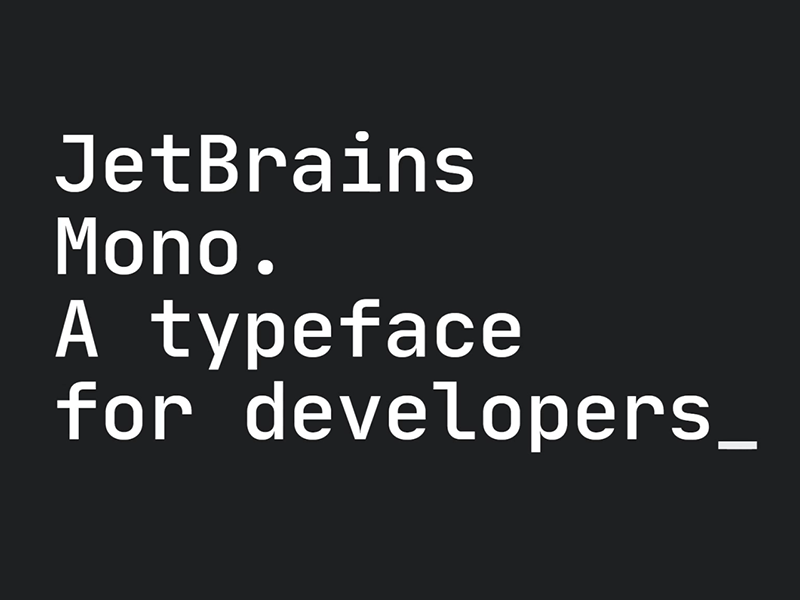 JetBrains Mono: Free typeface for developers - Freebiesbug