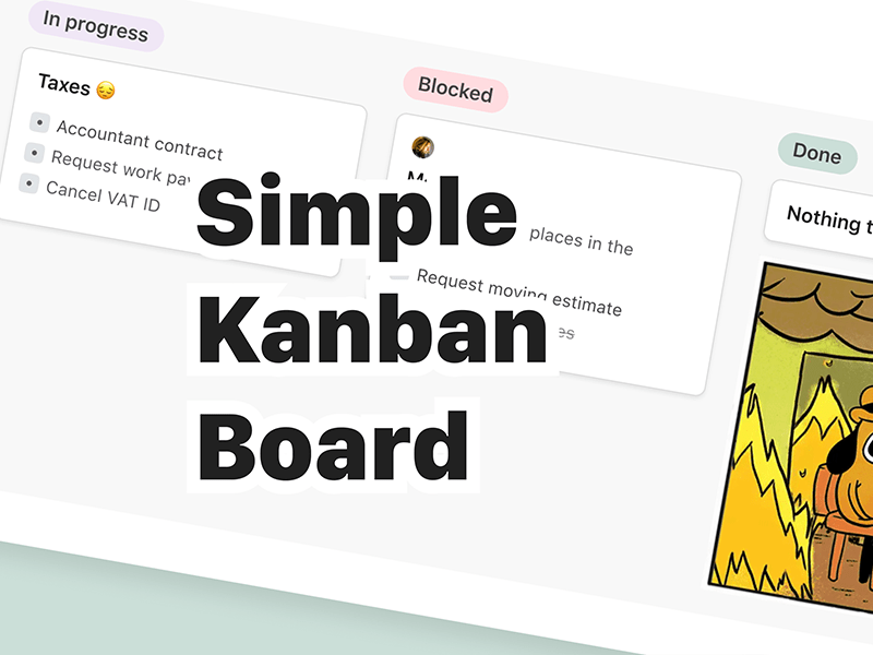 Kanban Board UI design - Freebiesbug