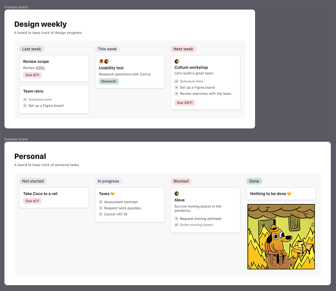 Kanban Board UI design - Freebiesbug