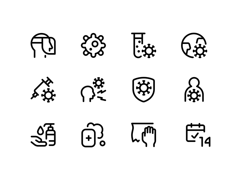 140 Free Covid icons - Freebiesbug