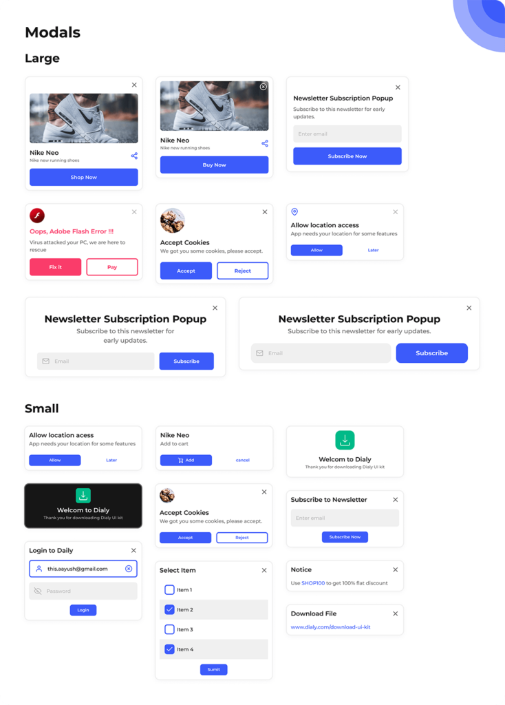 Dialy: Open source UI Kit for Figma - Freebiesbug