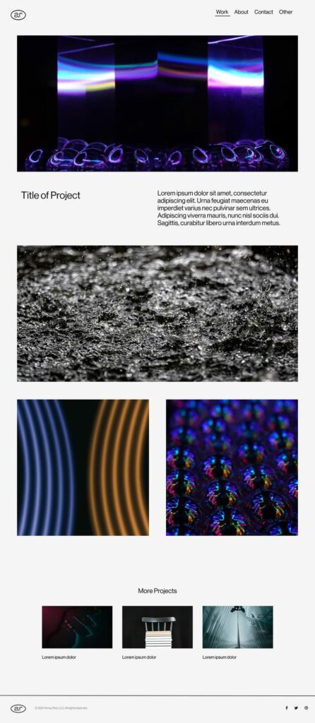 Free portfolio template for Figma - Freebiesbug