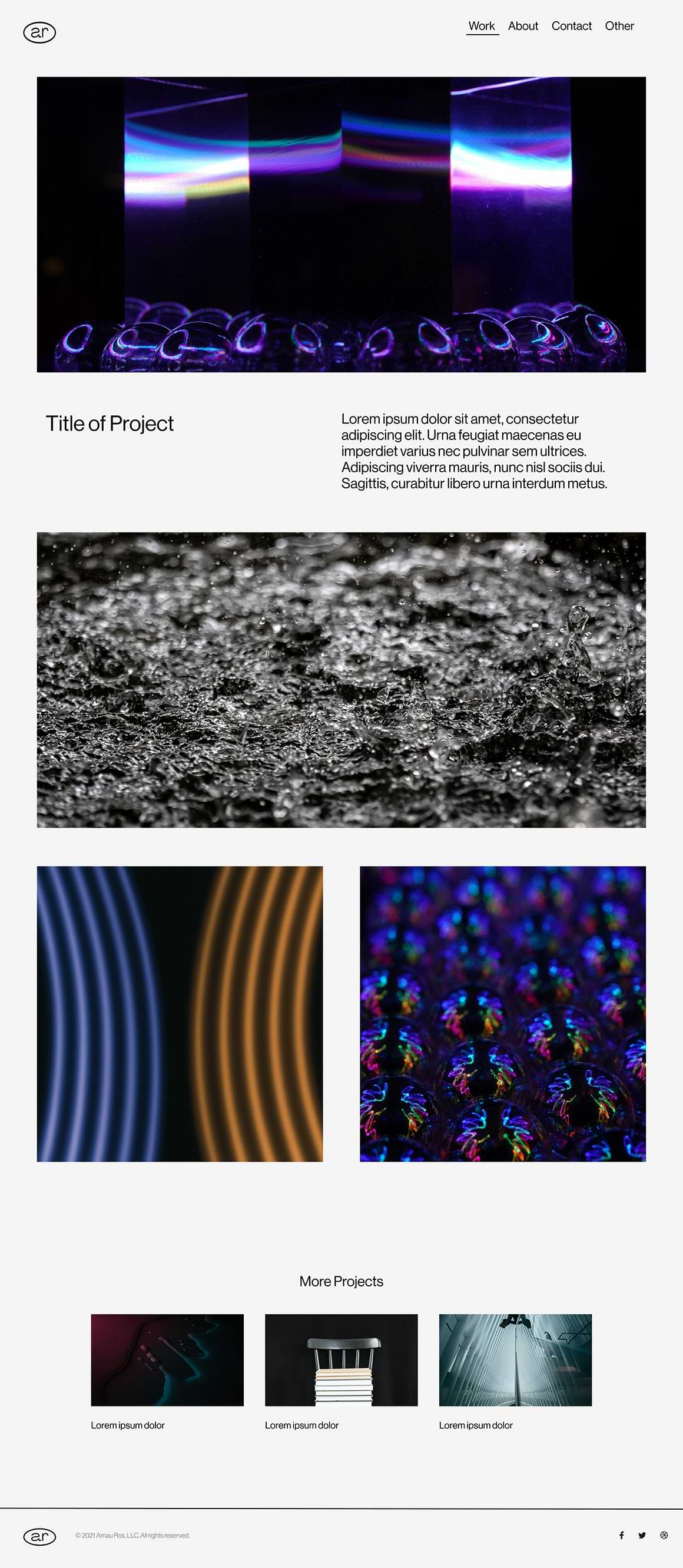 Free portfolio template for Figma - Freebiesbug