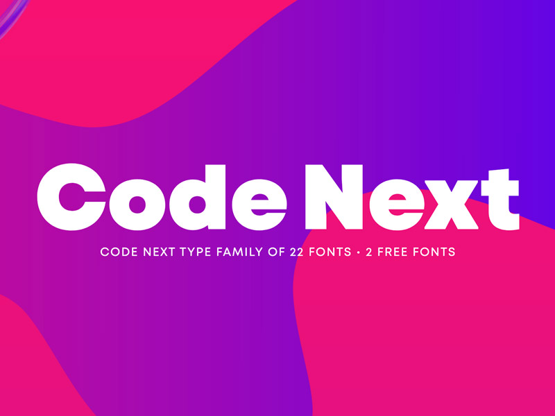 Code Next: Free Grotesque extrabold font - Freebiesbug