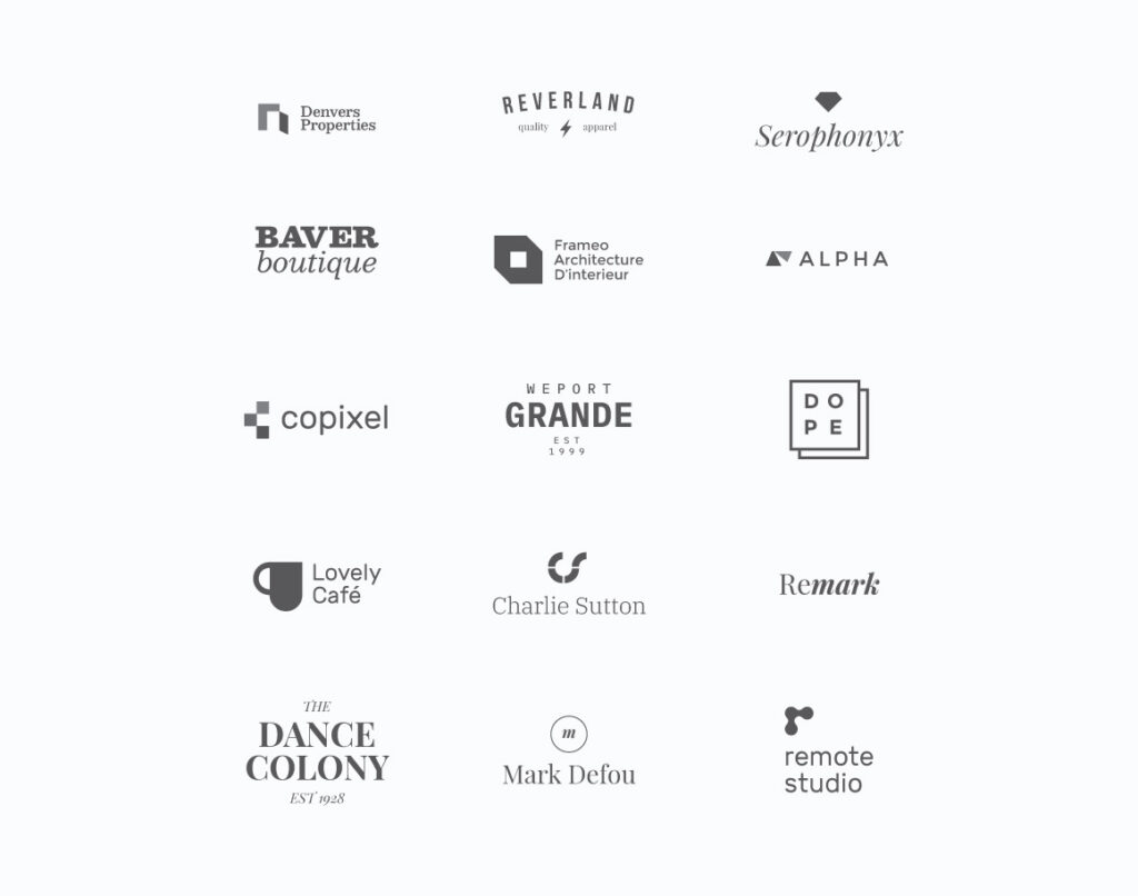 Collection of free logo templates - Freebiesbug