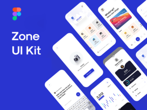 Zone: UI kit for mobile app design - Freebiesbug