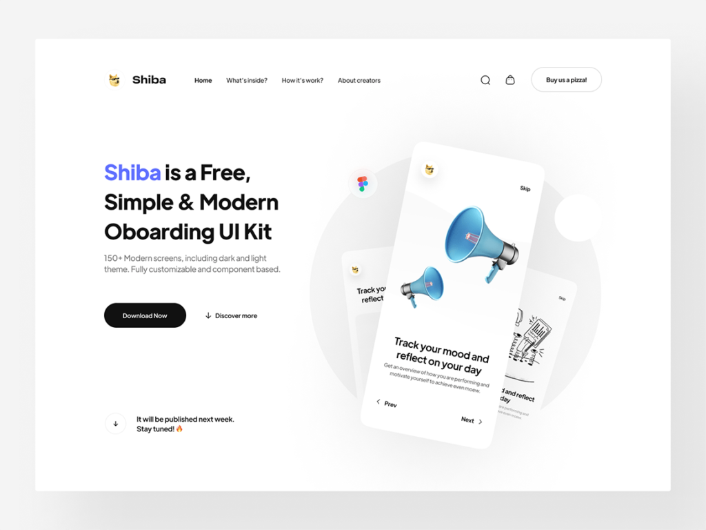 Shiba Kit: 500+ Onboarding UI for Figma - Freebiesbug
