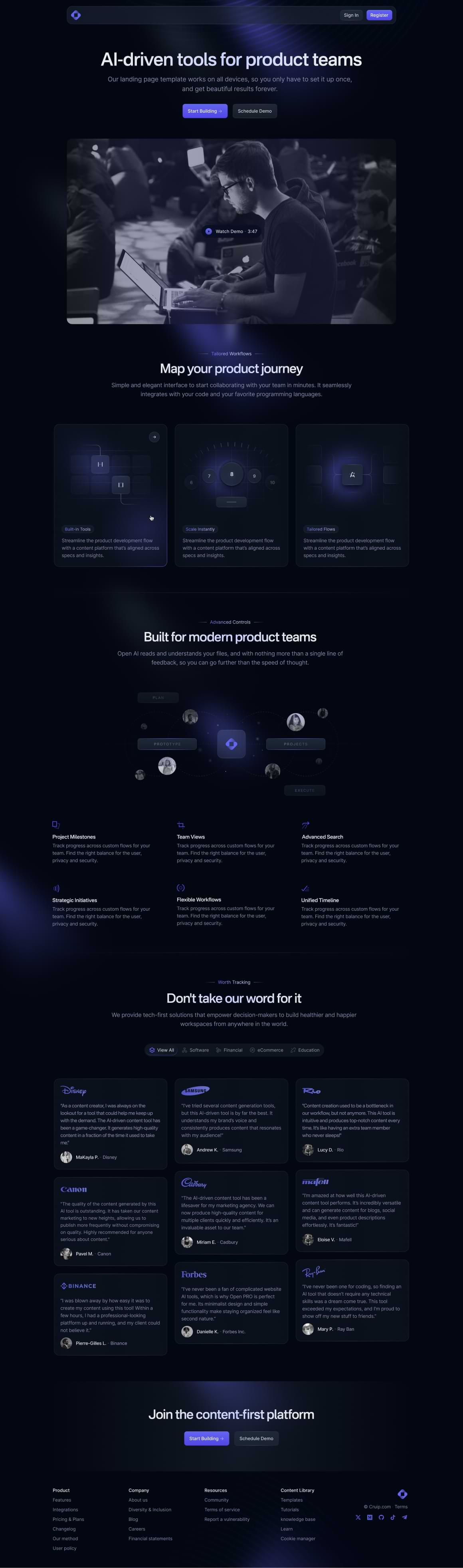Open: Free Figma Landing Page Template - Freebiesbug