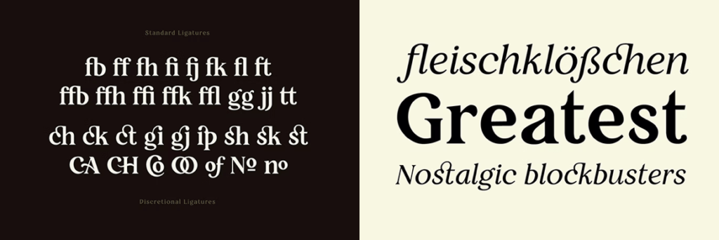 Restora: Free Serif Type Family with Swashes - Freebiesbug