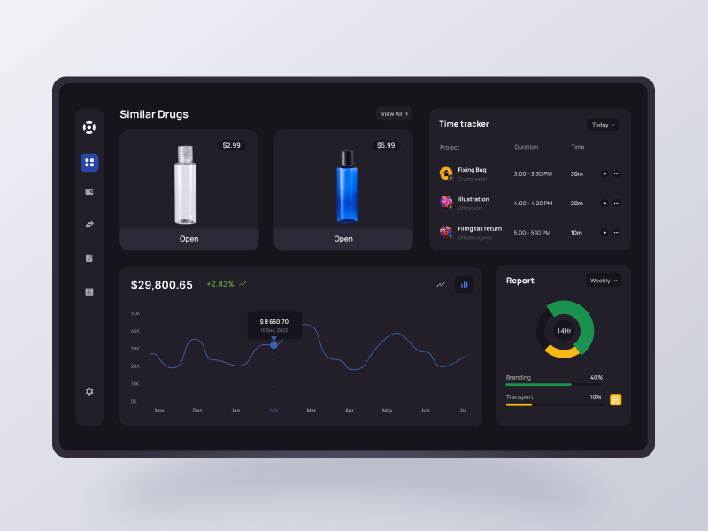 Free Web App Dashboard Design - Freebiesbug