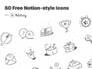 50 Free Notion-style icons - Freebiesbug