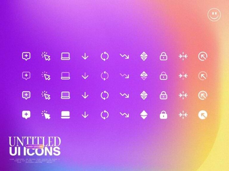 Untitled UI Icons: 1,100+ Free line icons for Figma - Freebiesbug
