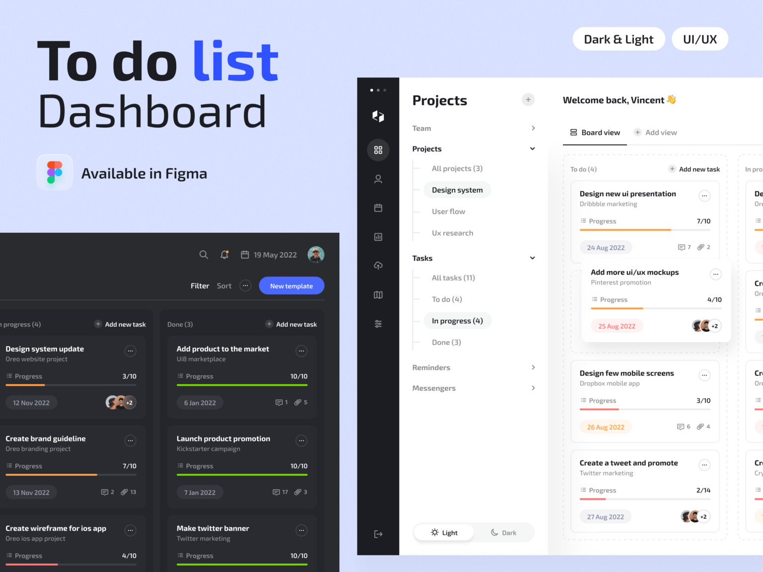 Free To-Do List Dashboard Design Template - Freebiesbug