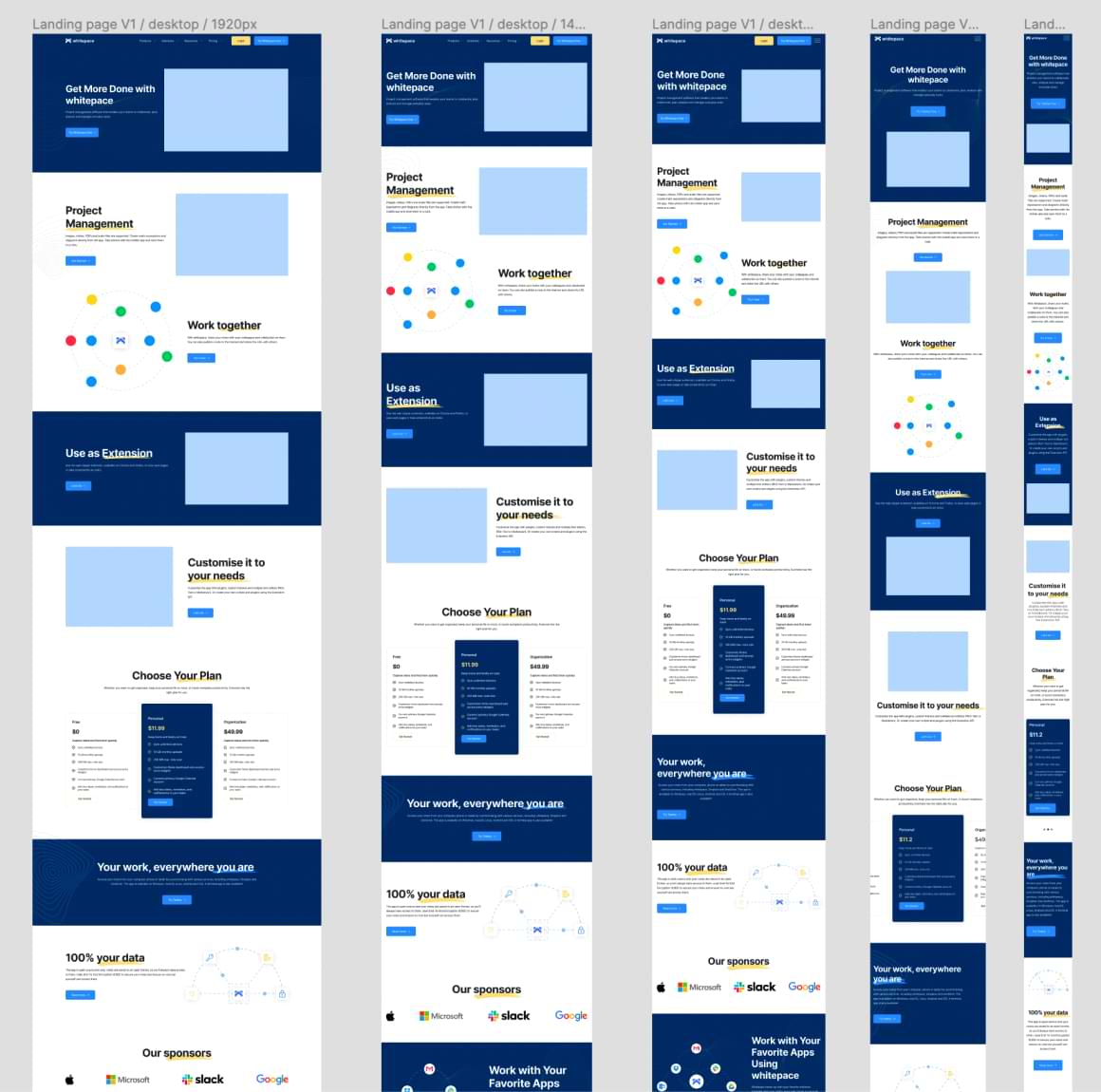 Whitespace - Free SaaS Landing Page Template - Freebiesbug