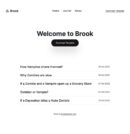 Brook: Free minimal HTML template for blogs - Freebiesbug