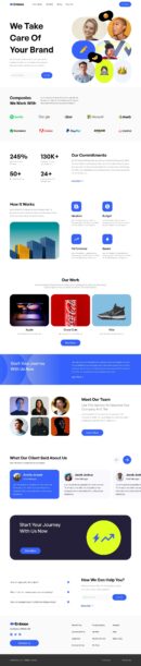 Embrace: Free Landing Page Template - Freebiesbug