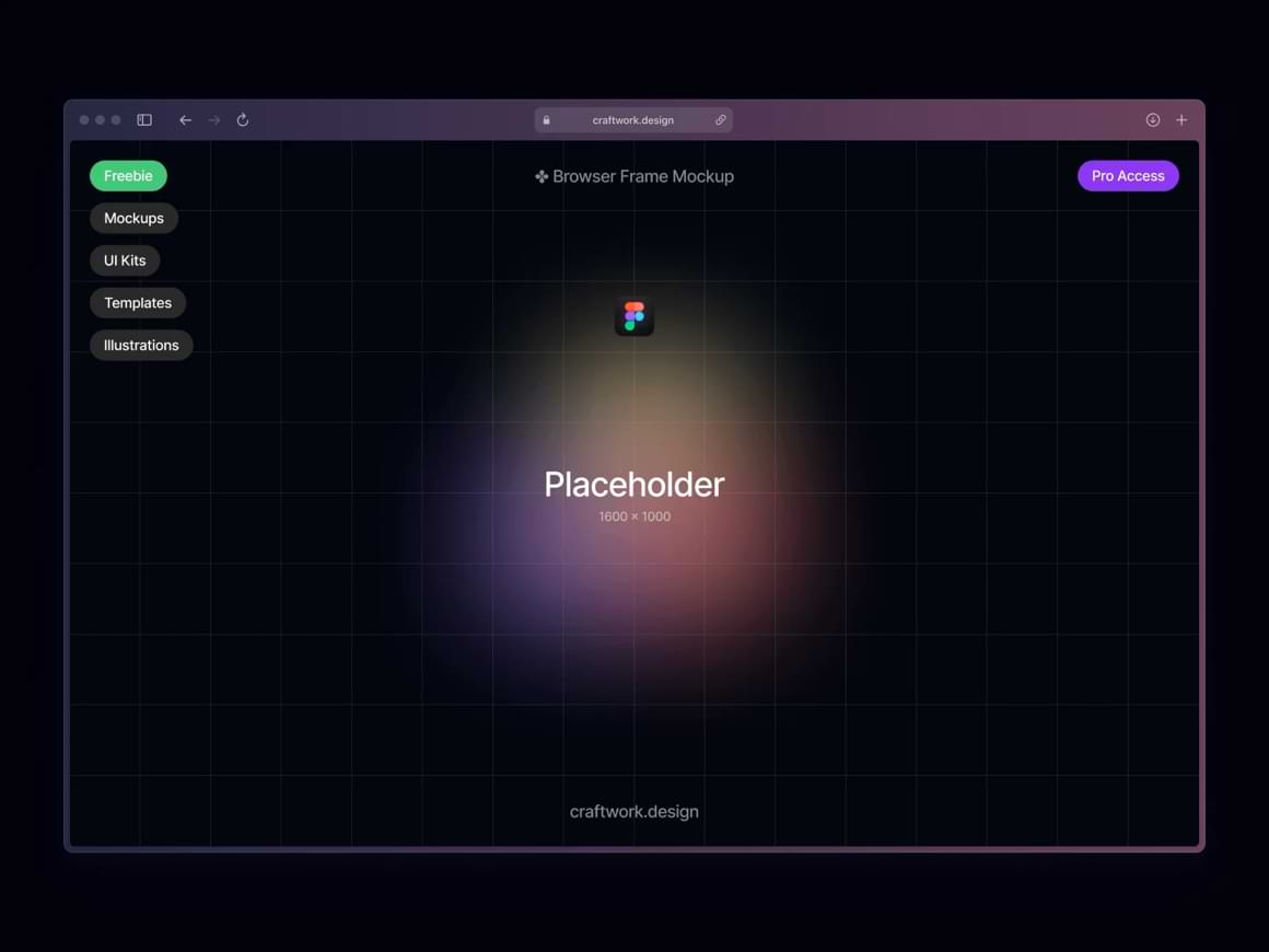 Free Browser Window Mockups - Freebiesbug