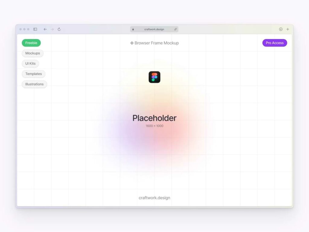 Free Browser Window Mockups - Freebiesbug