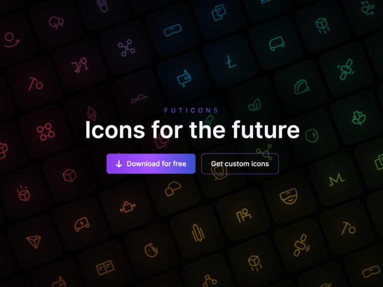 Futicons: A set of SVG icons for the future - Freebiesbug