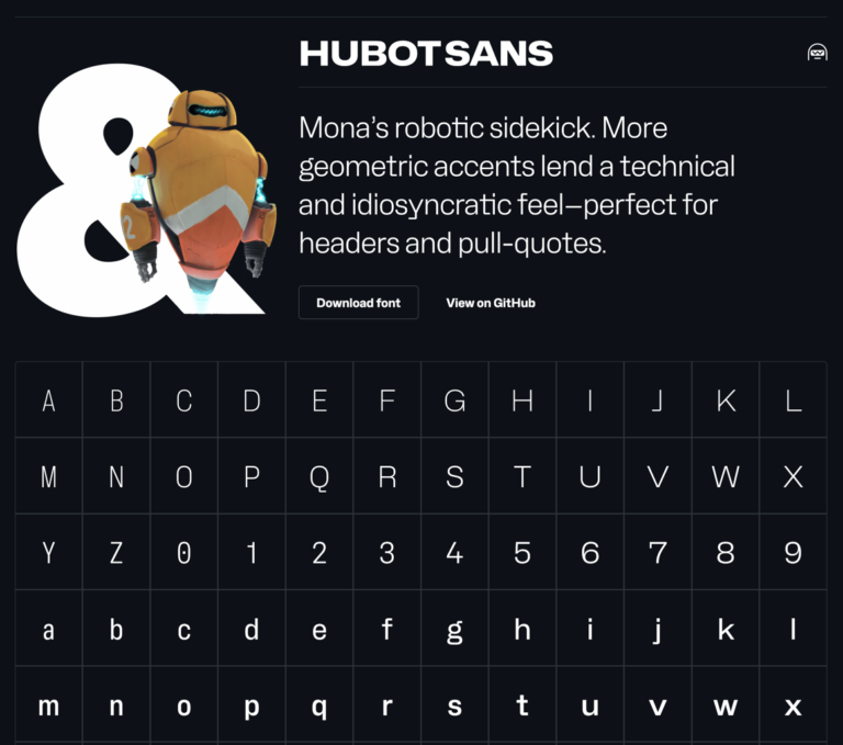 Mona Sans & Hubot Sans: Two free variable fonts - Freebiesbug