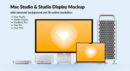 Apple Studio Display Mockups [PSD, Sketch, Figma] - Freebiesbug