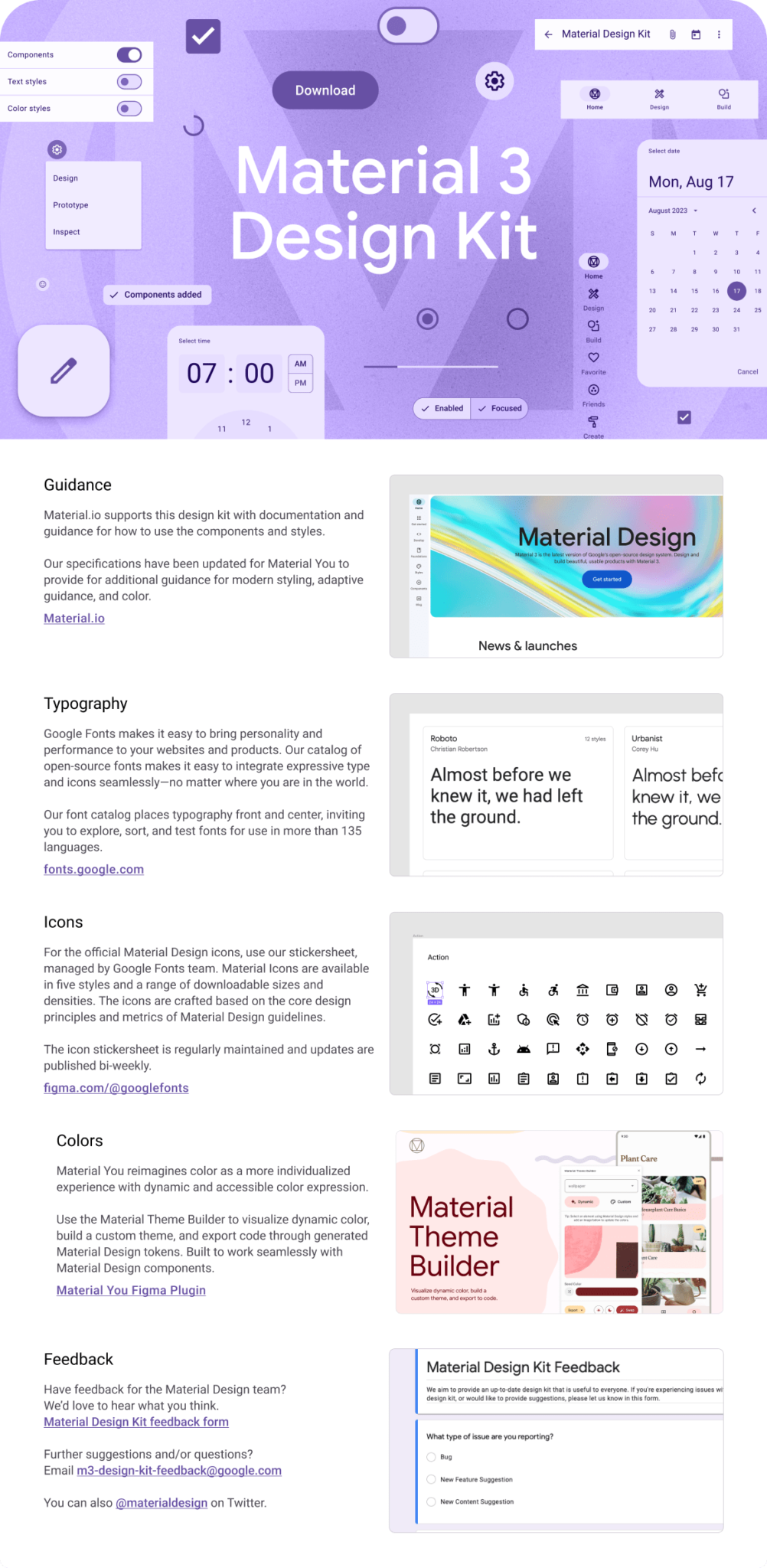 Material 3: Design UI Kit for Figma - Freebiesbug