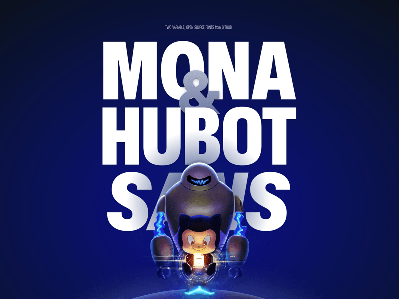 Mona Sans & Hubot Sans: Two free variable fonts - Freebiesbug