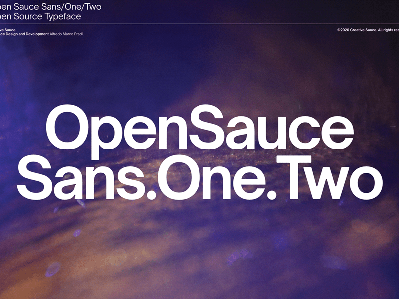 Open Sauce: Free font family in 42 styles - Freebiesbug
