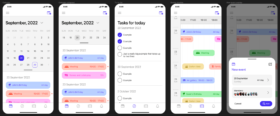 UI Kit for Calendar Apps - Freebiesbug