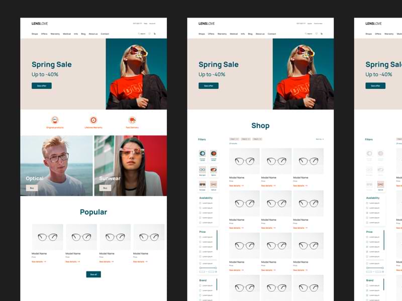 E-commerce Template for Figma - Freebiesbug