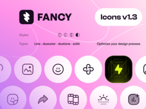 800 Free Fancy Icons in dark & light versions - Freebiesbug