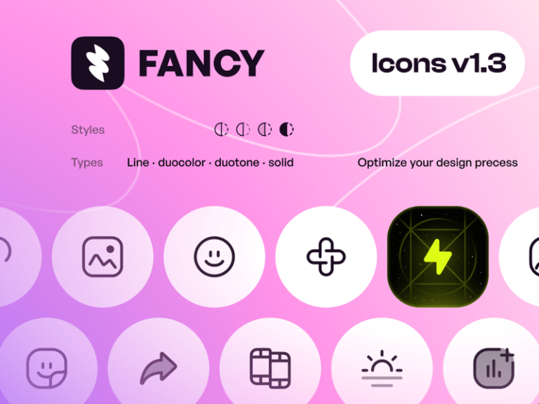 800 Free Fancy Icons in dark & light versions - Freebiesbug
