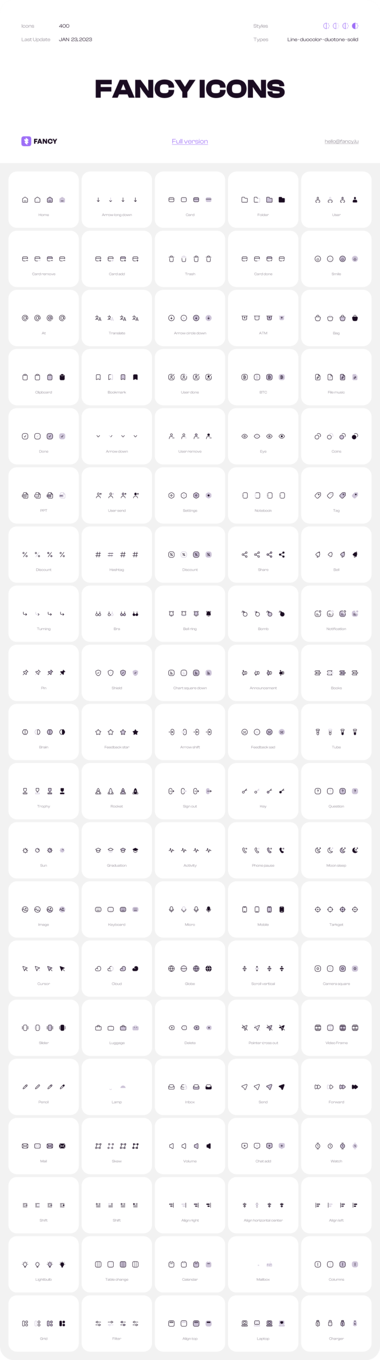 800 Free Fancy Icons in dark & light versions - Freebiesbug