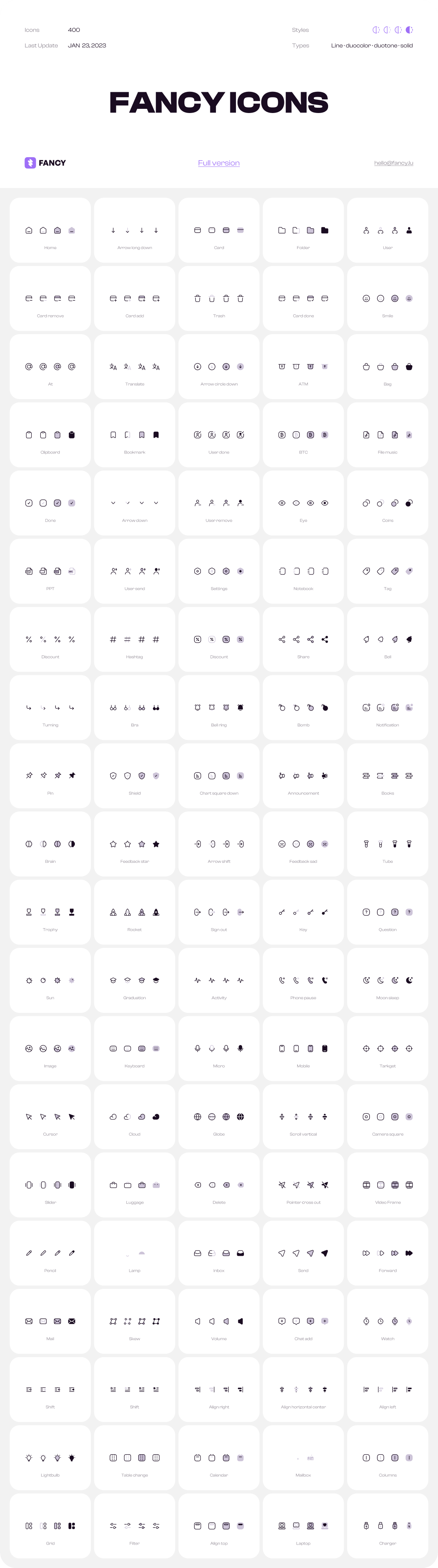 800 Free Fancy Icons in dark & light versions - Freebiesbug